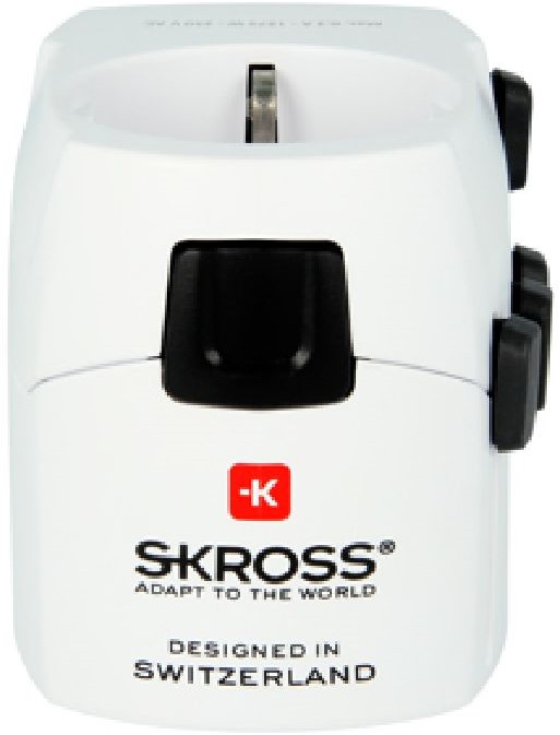 Skross Pro World Travel Adapter - with Ground Plugs - 7.0 AMP ...