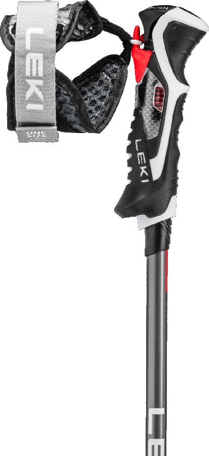 Leki Carbon 14 3D - Black Dark Anthracite/Bright Red - 110 cm uw ...