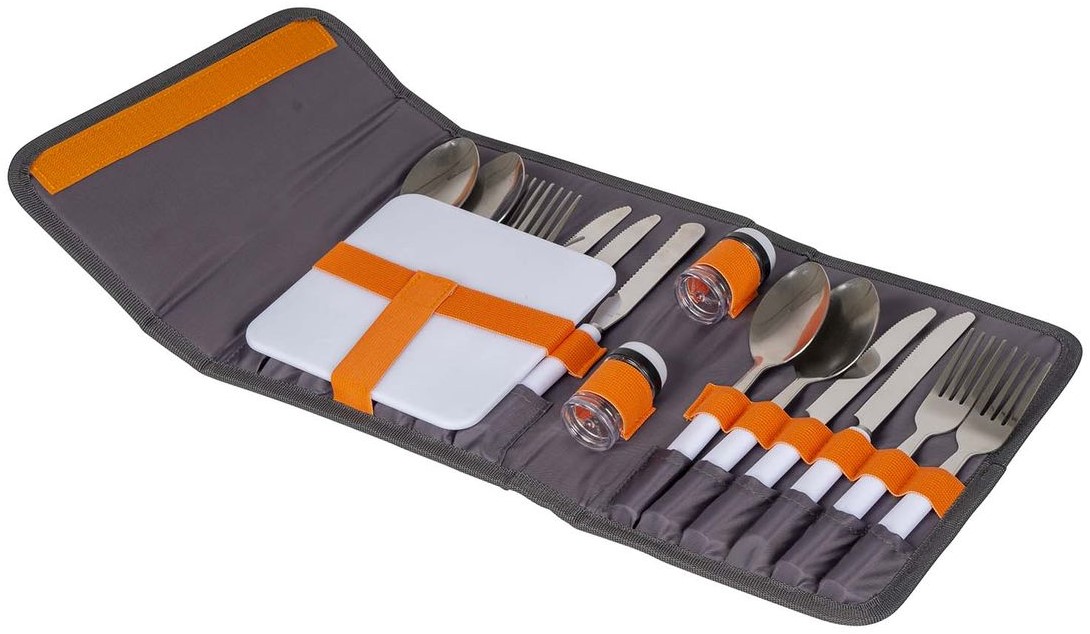 Bo-Camp - Cutlery Picnic set - Pouch - 17 Pieces - 4 Persons ...