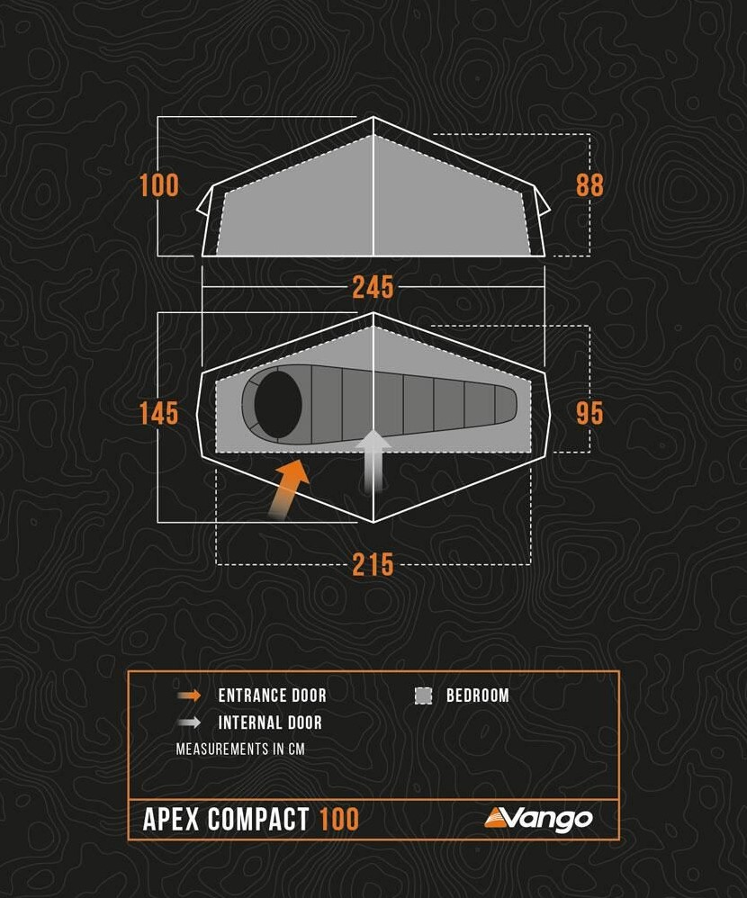 Vango Apex Compact 100 - 1-Persoons Tent | 5059474014384