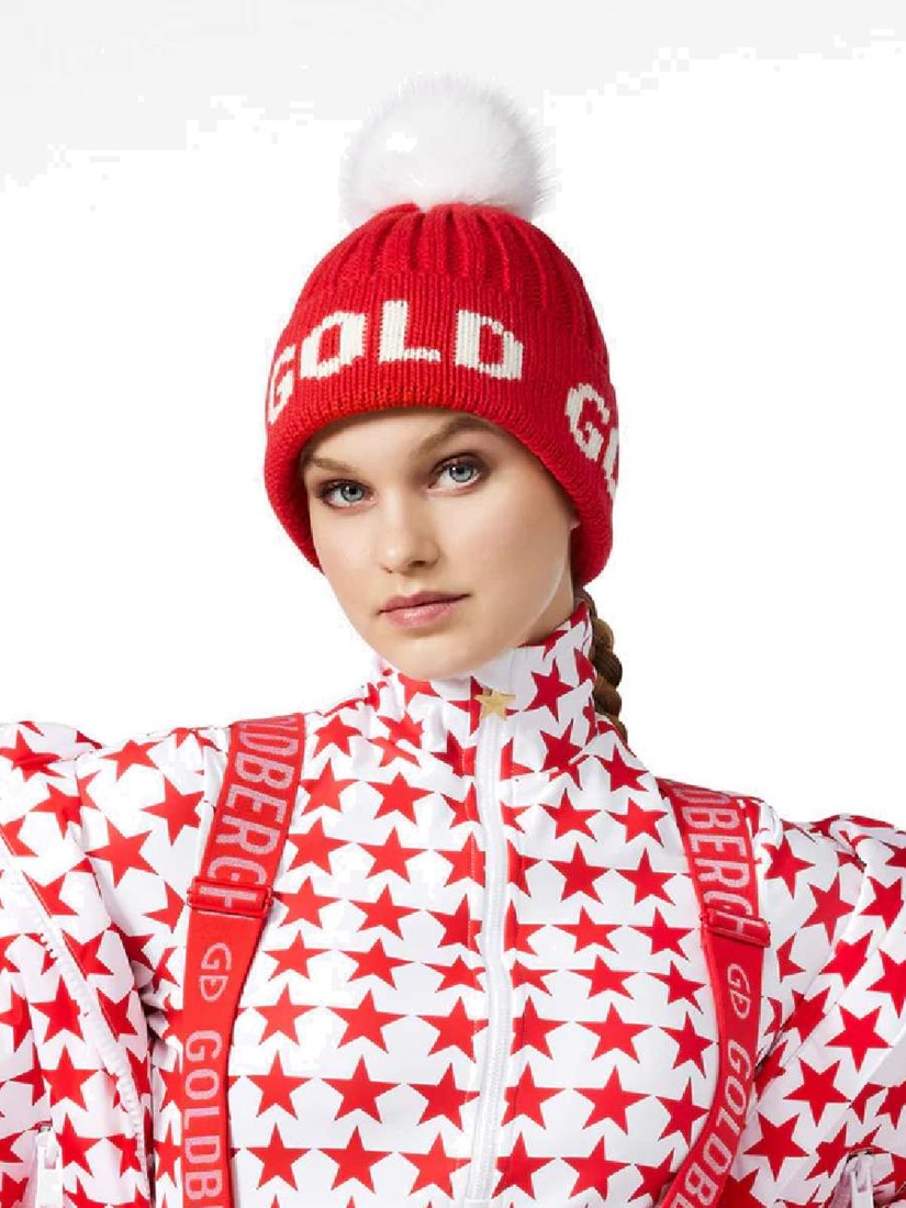 Goldbergh Hodd Beanie - Flame - Muts