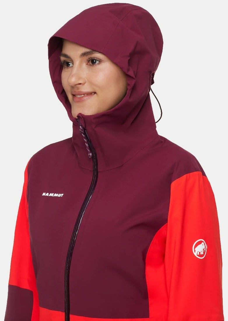 Mammut Linard Guide HS Hooded Jacket W - Mammut Red/Vin - L uw ...