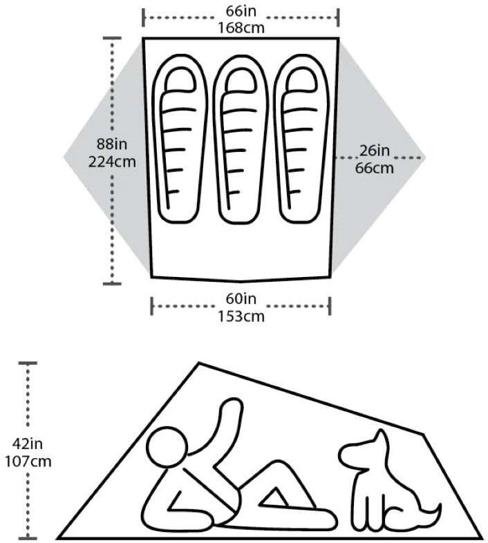 Big Agnes Tiger Wall 3 Platinum - 3-Persoonstent